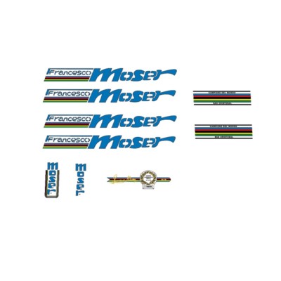 Francesco Moser Bicycle Decals, Stickers - Blue - n.17 | eBay