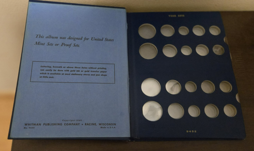 Whitman Year Sets - Vintage Coin Album #9432 - Holds 8 sets of 5 Coins ...