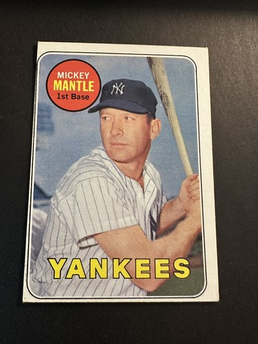 1969 TOPPS baseball card #500- Mickey Mantle-NY YANKEES - HOF GREAT ...