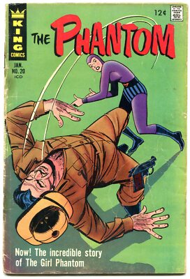 THE PHANTOM #20 1967-KING-1ST GIRL PHANTOM-FLASH GORDON FR/G | eBay
