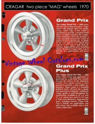VINTAGE 14x6 CRAGAR GRAND PRIX TORQ-THRUST MAG WHEEL CHEVY CAMARO SS ...