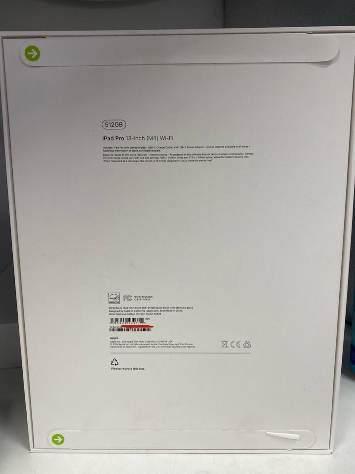 Apple iPad Pro 13" M4 Chip 512GB Wi-Fi Space Black A2925 MVX43LL/A NEW ...