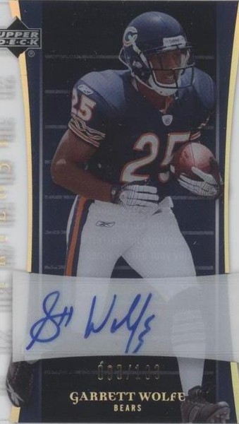 2007 Upper Deck Trilogy - Rookies Autographs #144 Garrett Wolfe /133 (AU, RC) for sale online | eBay