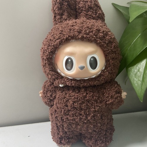 POP MART LABUBU The Monsters Plush Doll Mini Coffee Color Clothing Set ...