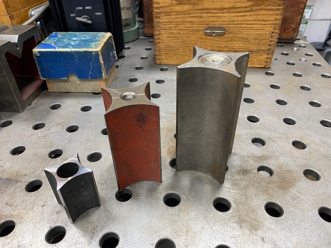 Three Small Cylindrical Squares | eBay