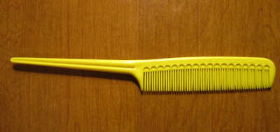 Tupperware Comb Vintage 8" Hair Rattail Rat Tail Teaser # 61 Yellow NEW ...