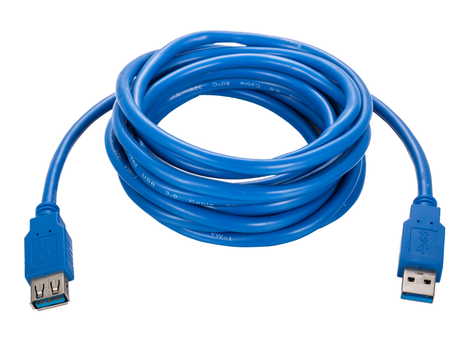USB 3.0 Extension Cable Blue A-Male to A-Female Super Speed Extender ...