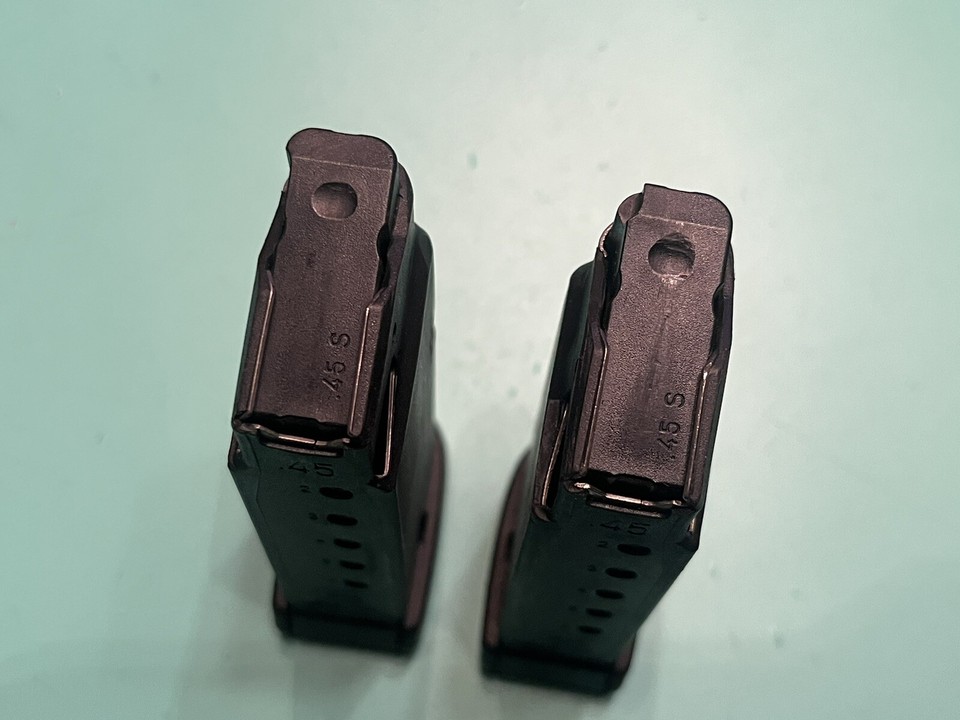 USED FACTORY OEM GLOCK 36 MAGAZINE PAIR (2) .45 ACP CALIBER 6 ROUND | eBay