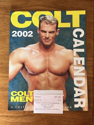 COLT STUDIO COLT MEN Vintage CALENDAR 2002 PETE KUZAK, WADE NEFF RIP ...