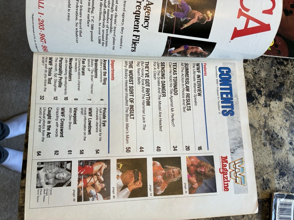 WWF Wrestling Magazines 1990 (3+Program) Warrior Doom Hulk Hogan ...