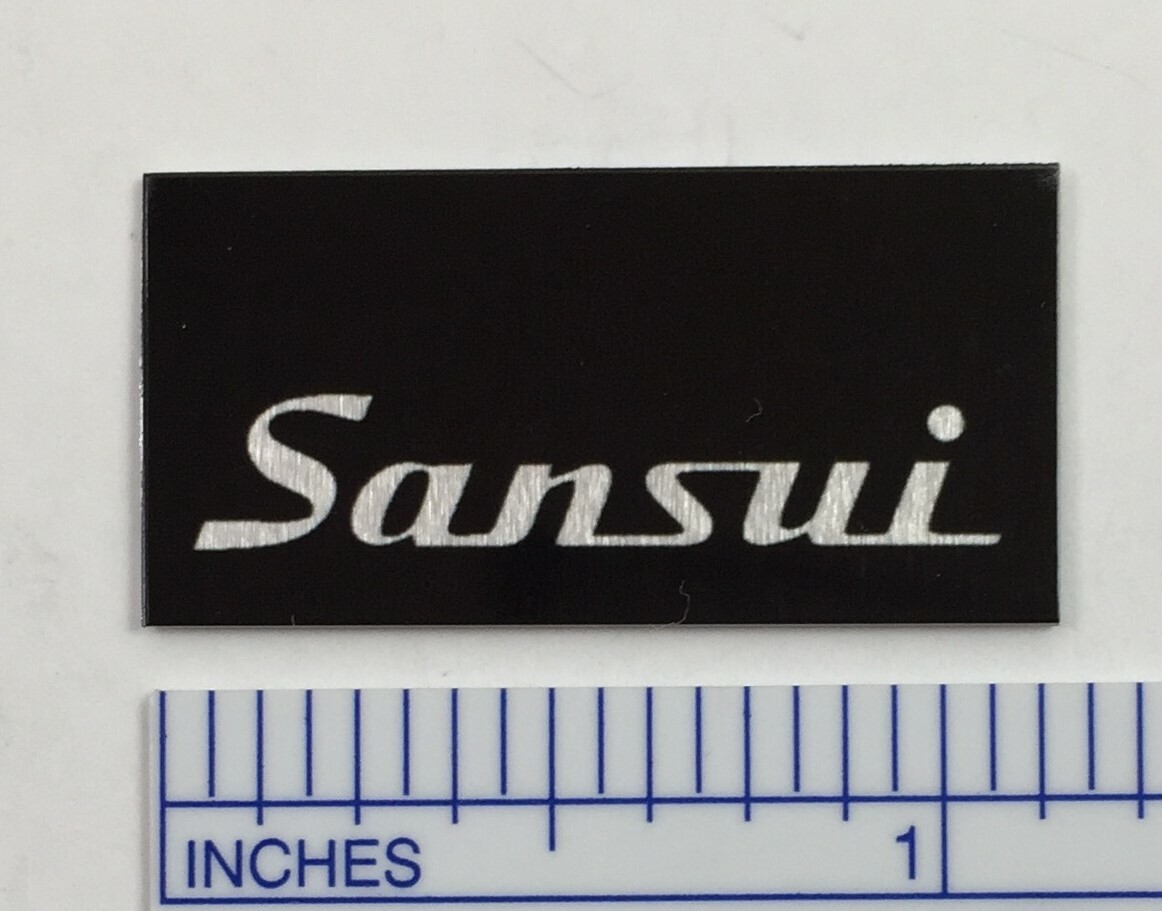 Sansui Turntable Dust Cover Badge Logo Emblem Metal | eBay