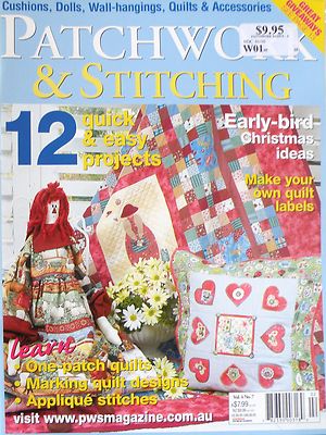 Australian Patchwork and Stitching Magazine Vol 4 No 7 - 20% Bulk Book ...