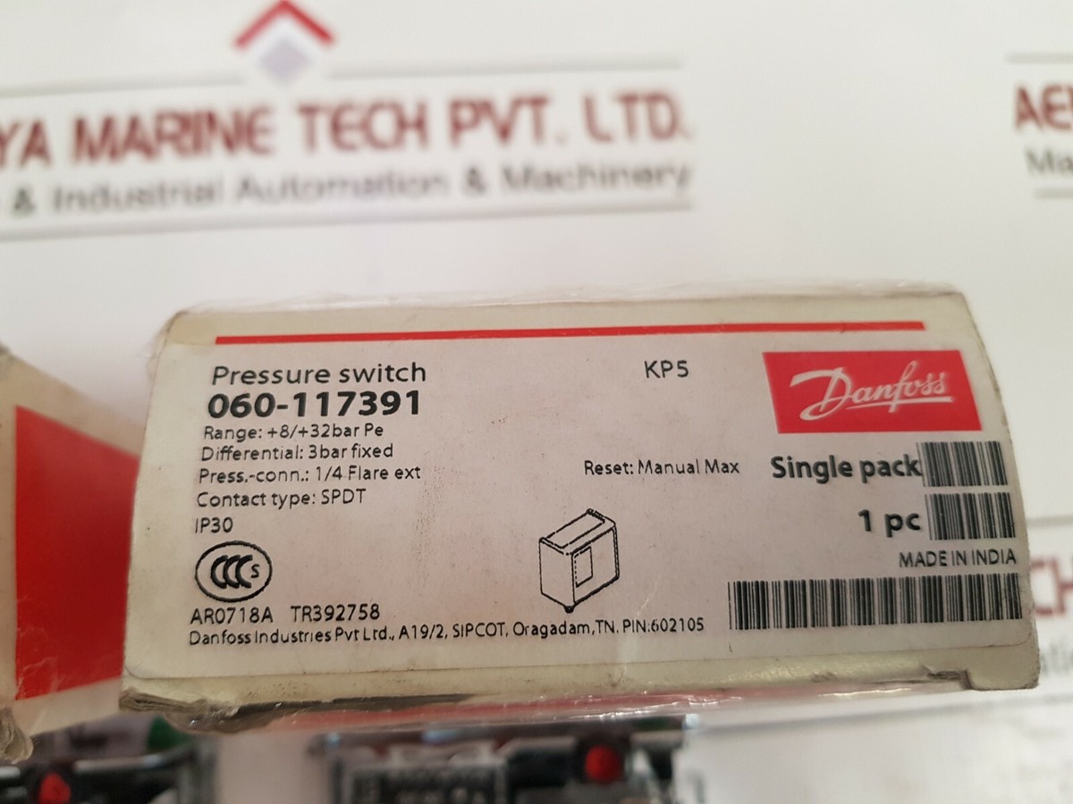 Auto Reset Pressure Switch Danfoss KP5 Pressure Control Switch - Auto ...