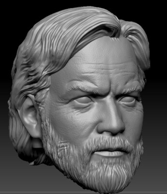 Star wars Obi Wan Kenobi custom head sculpt hasbro black series | eBay