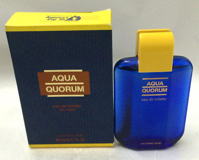 Antonio Puig Aqua Quorum Cologne Men 1.7 oz EDT Splash -Dab on -VINTAGE ...