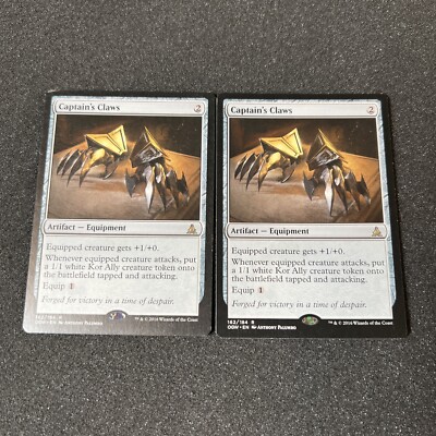 Captain's Claws Magic The Gathering Mtg Rare Oath of the Gatewatch Card ...