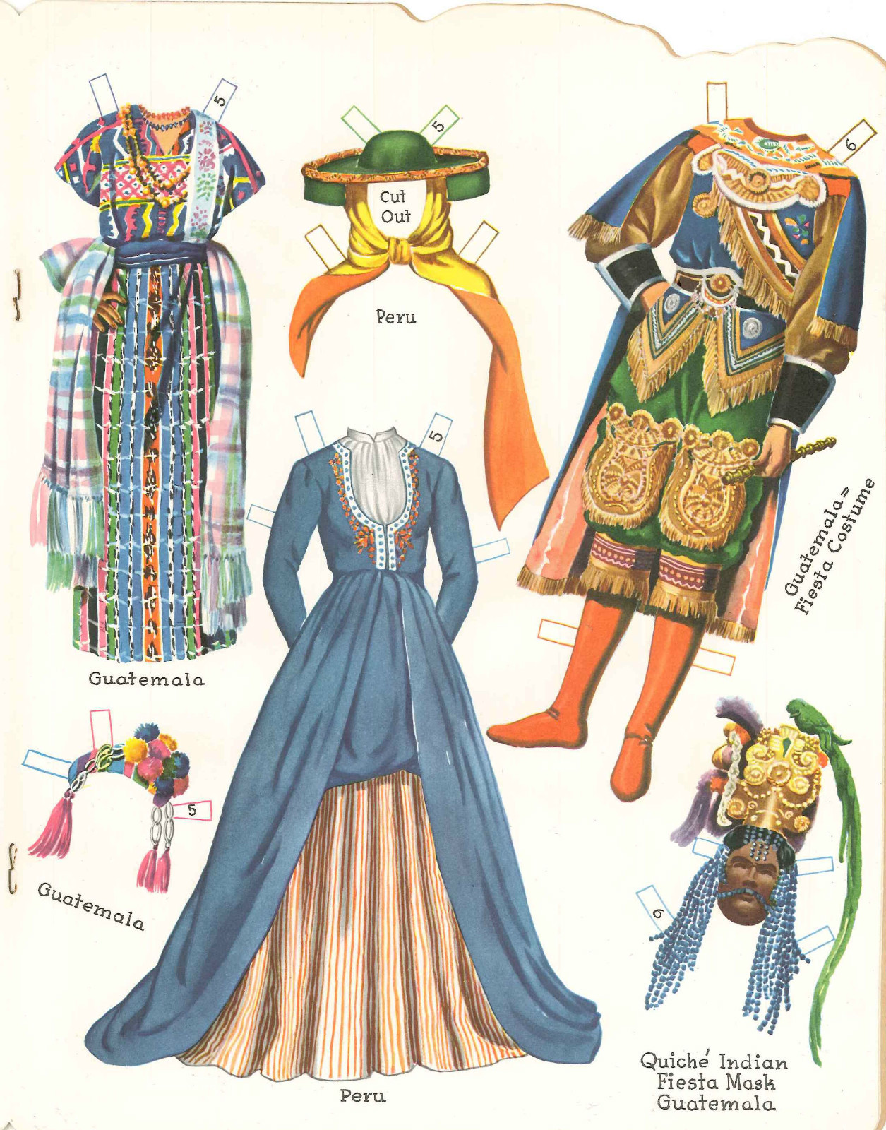 VINTAGE 1965 FIESTA PAPER DOLL ~SAALFEILD~PRETTY LASER REPRODUCTION~ORG ...
