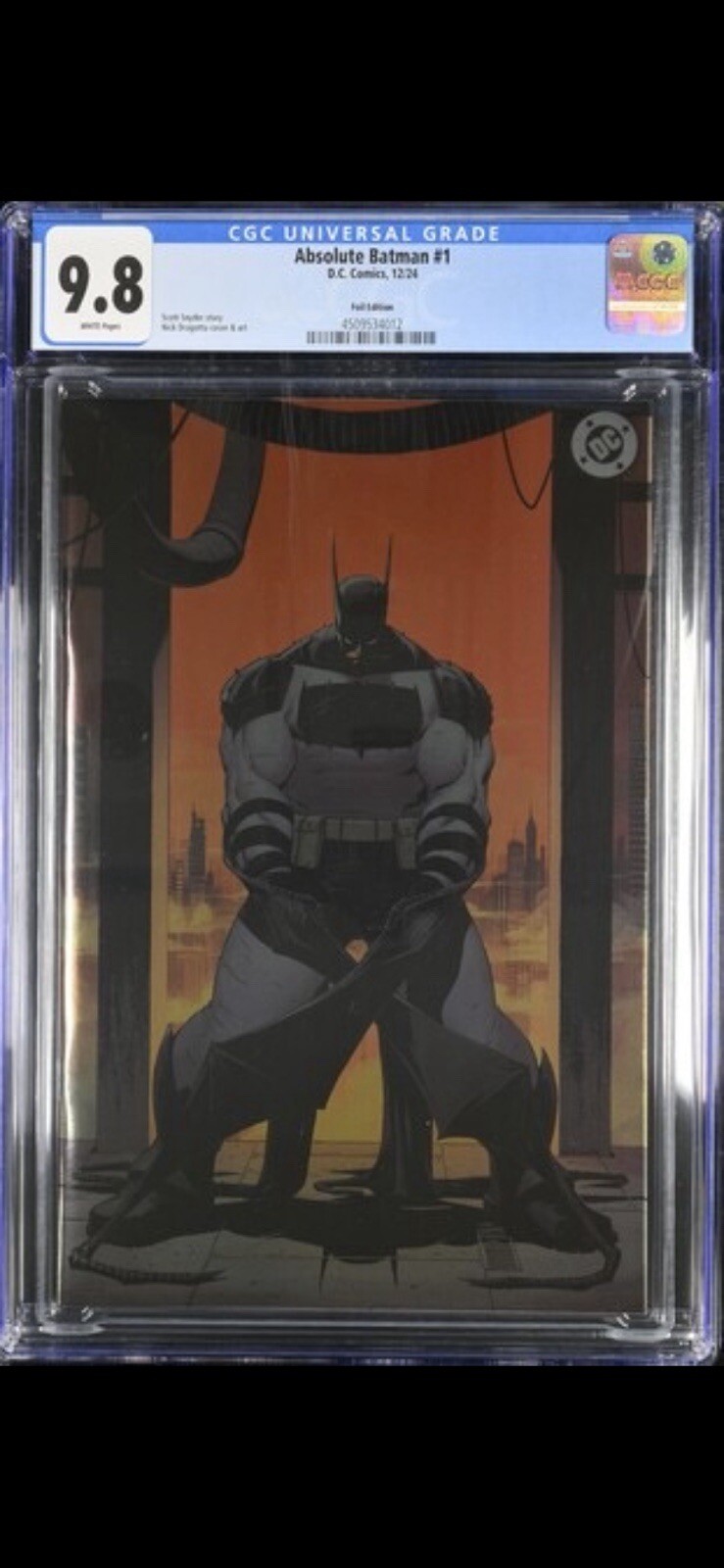 Absolute Batman #1 - CGC 9.8 - Key Issue DC Comics 2024 | eBay