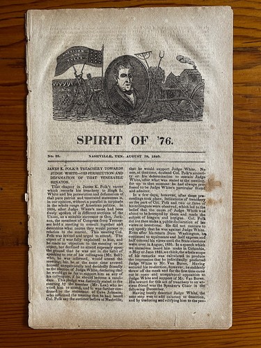 William Henry Harrison 1840 Newspaper Pamphlet White House Repairs ...