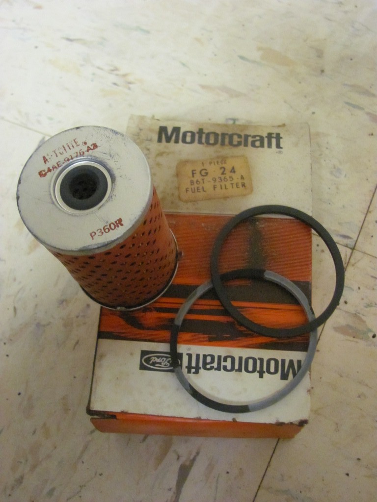 NOS Ford 390 427 428 406 FG-24 Fuel Filter Autolite Cobra B6T-9365-A ...