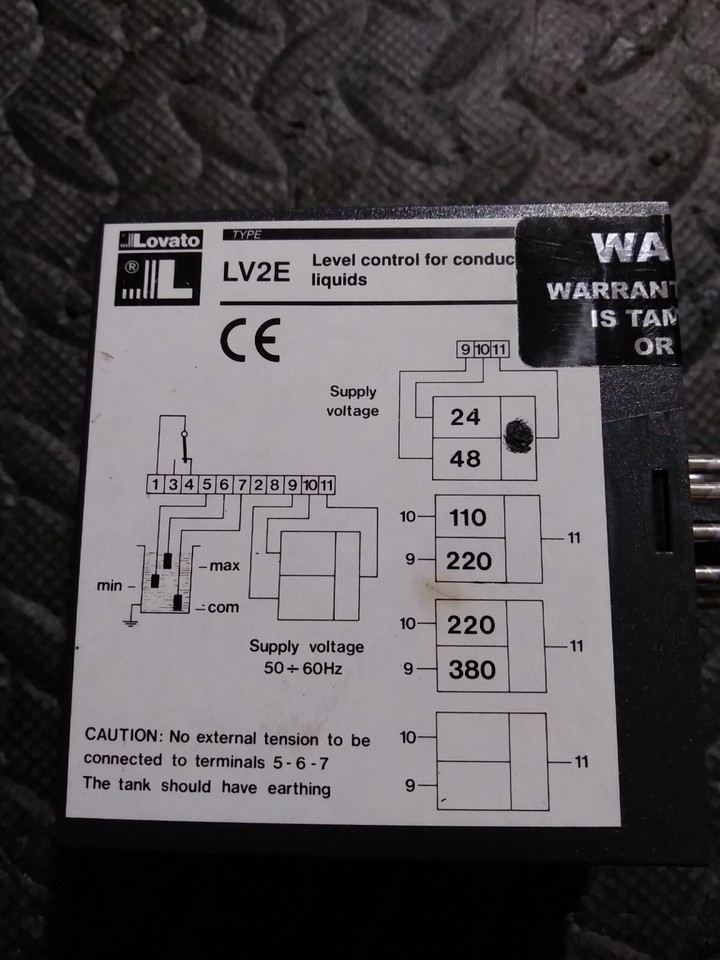 LOVATO LV2E. Level Control Relay. USED. As pictured. Clean. Tested. | eBay