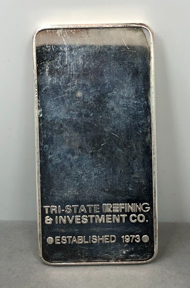 Vintage ~ Tri-State Refining & Investment Co. ~ 10oz .999 Fine Silver ...