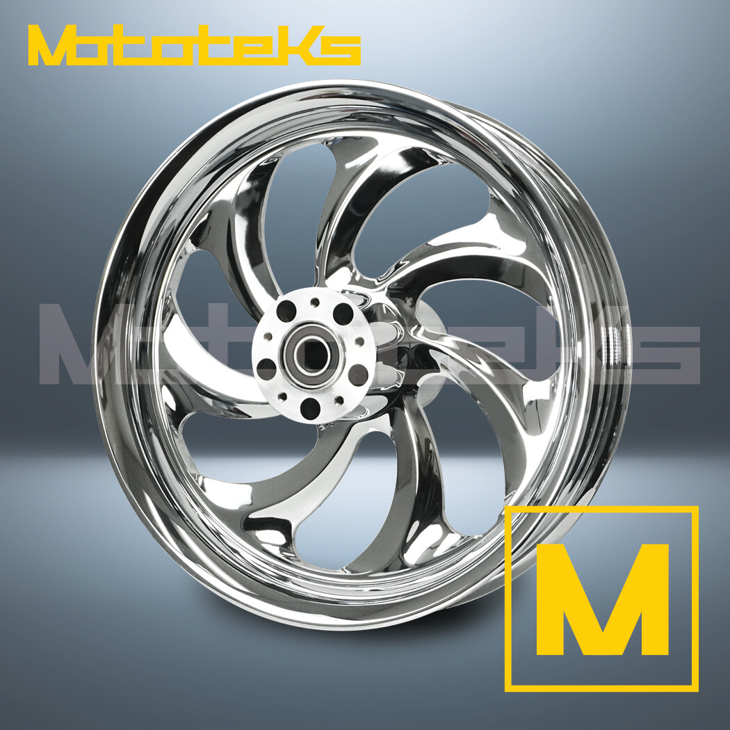 16" 16x3.5 STORM MAG WHEEL CHROME FOR HARLEY TOURING BAGGER REAR | eBay