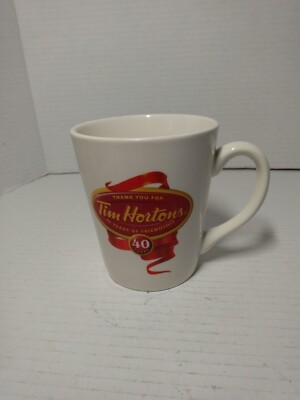 RARE !!! Tim Hortons 40th Anniversary Mug!!! S22B | eBay