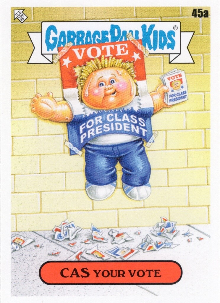 2020 GARBAGE PAIL KIDS GPK LATE TO SCHOOL BASE CAS YOUR VOTE 45a NM | eBay