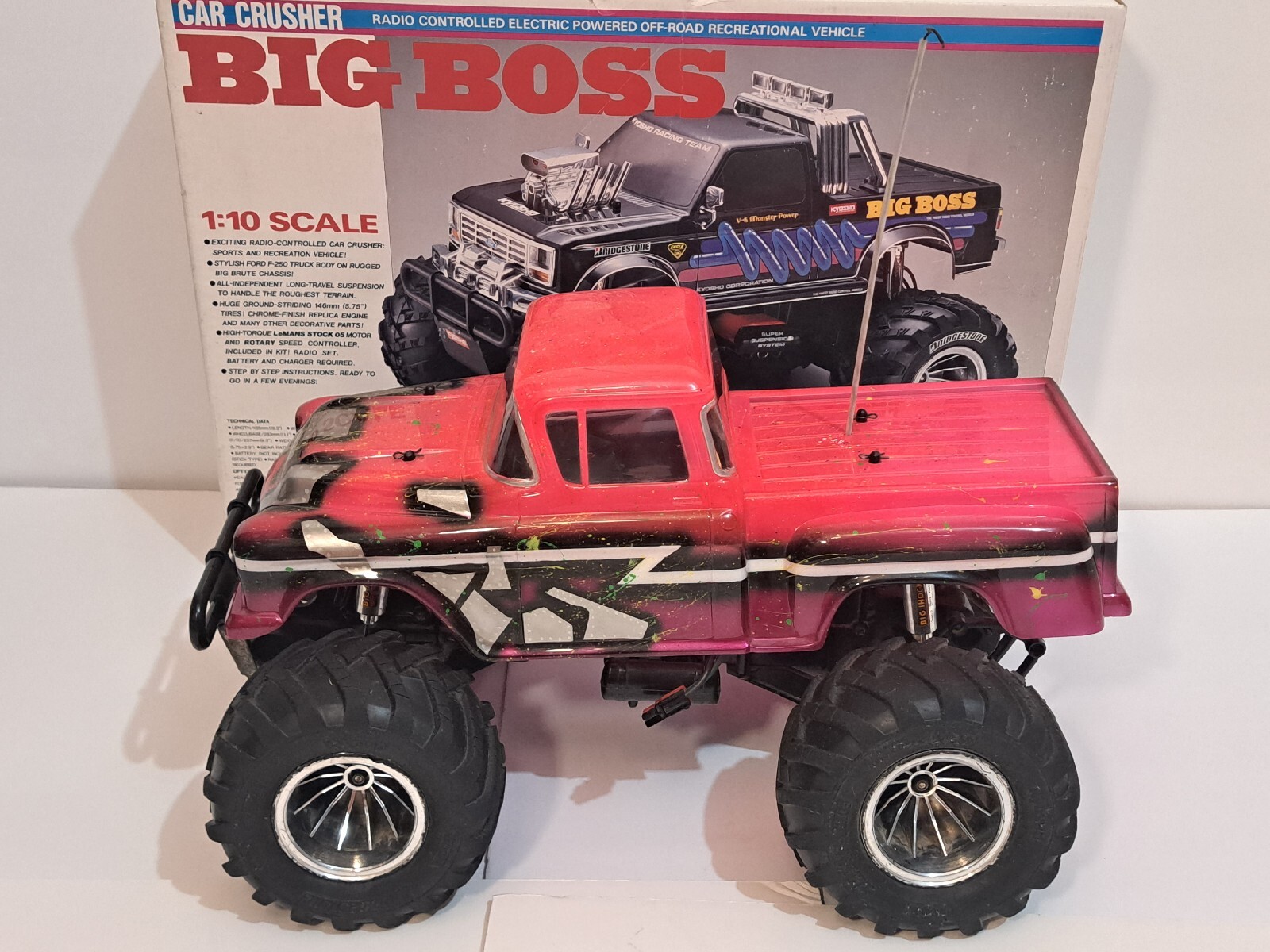 Rare Vintage Kyosho 1/10 Scale R/C Big Boss Monster Truck With Box | eBay