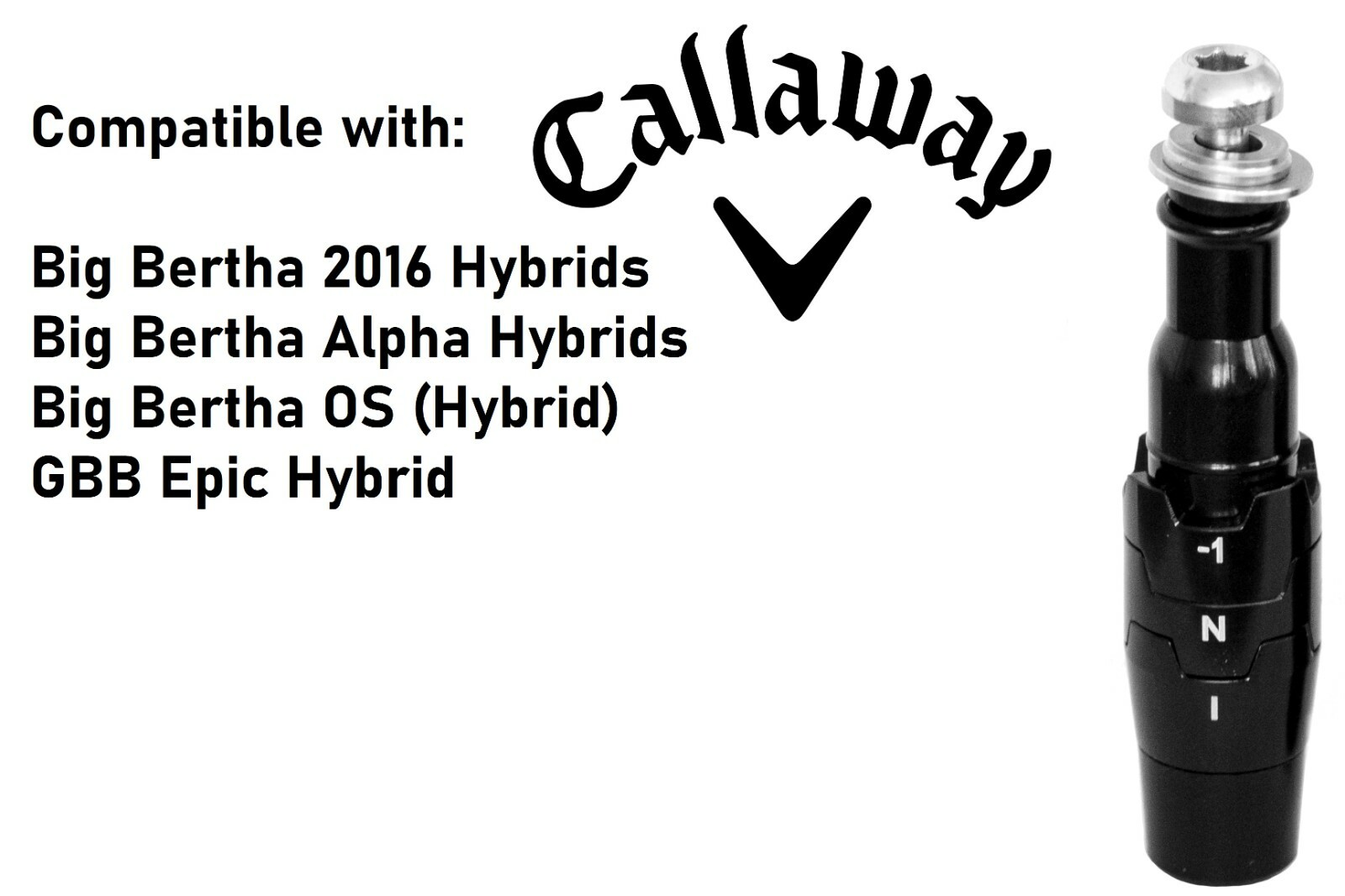 Callaway Hybrid shaft adapter .370. Adaptor, tip. EPIC Big Bertha Alpha ...