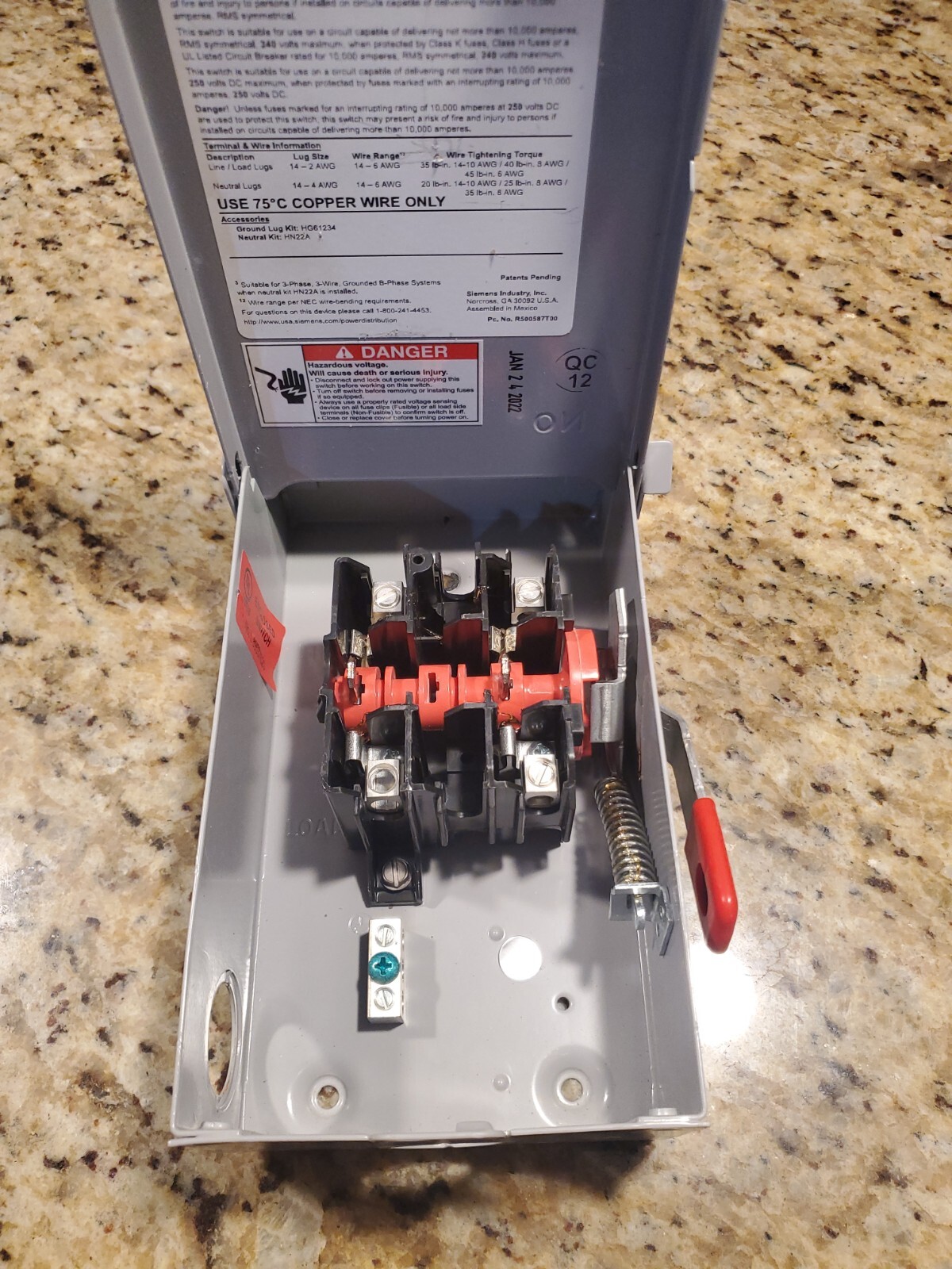 Siemens Lnf222ra Safety Switch,General Duty,2 Phase | eBay