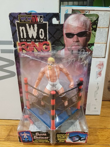 WCW NWO Ring Fighters Scott Steiner action figure Brand New ToyBiz 1999 ...