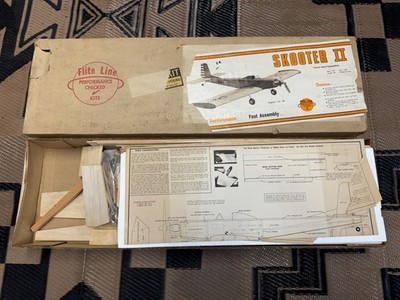 VINTAGE FLITE LINE SKOOTER II RC GAS/NITRO MODEL AIRPLANE KIT 48" WS ...