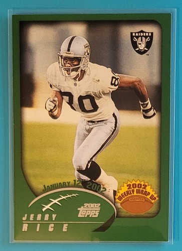 2002 Topps Weekly Wrap Up #308 Jerry Rice Oakland Raiders Football Card | eBay