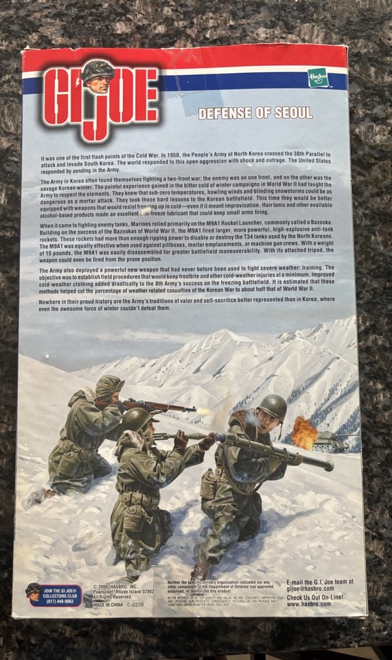 Hasbro GI Joe Defense of Seoul Soldier Limited Edition 12" Action ...