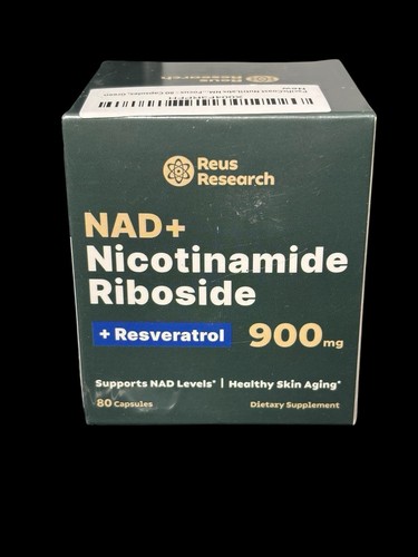 3X Lot - Reus Research NAD+ Liposomal Nicotinamide Riboside 900 mg, 80 ...