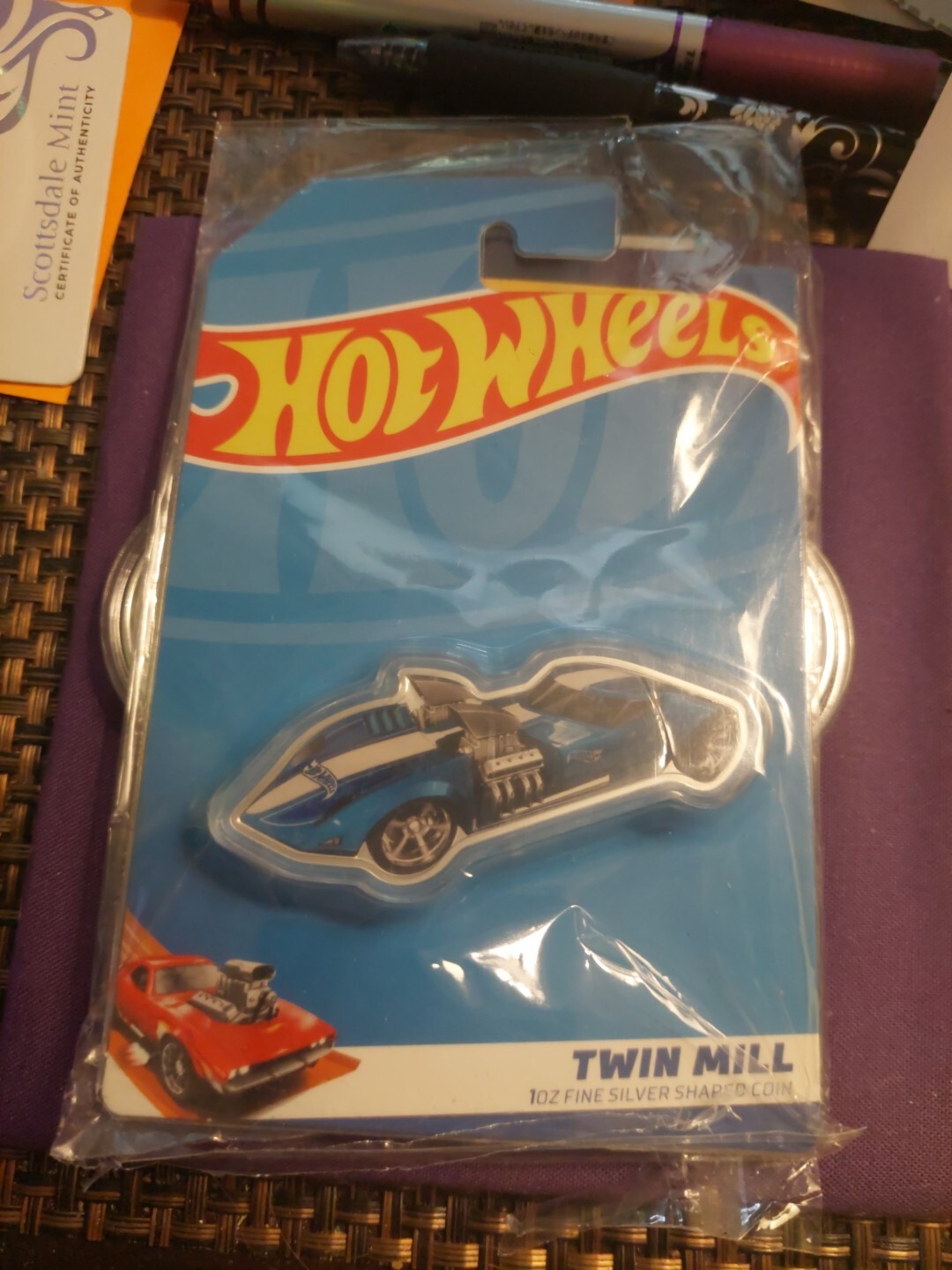 Hot Wheels Twin Mill 1 oz Silver Coin $2 Solomon Islands PAMP Suisse ...