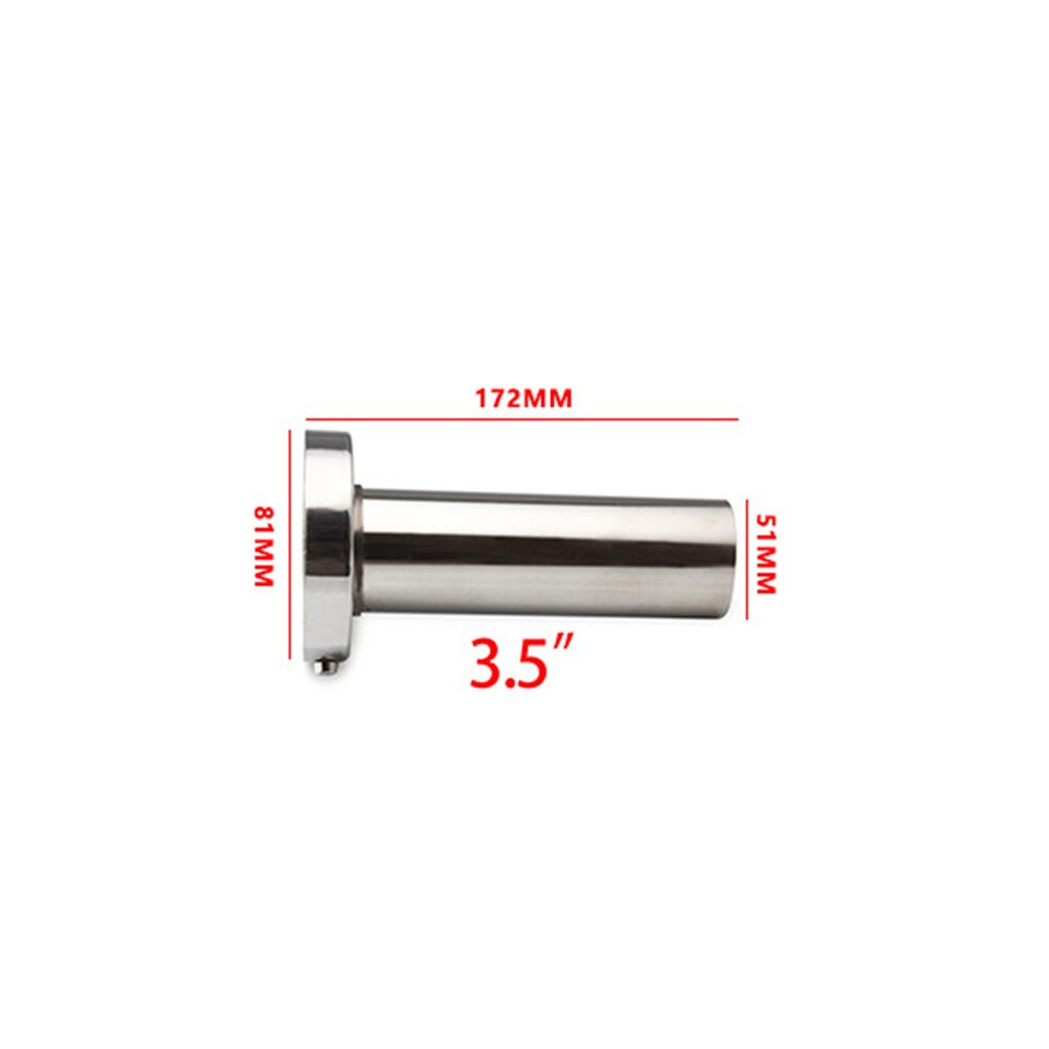 3.5" inch Tip Stainless Steel Exhaust Muffler Round Insert Removable ...