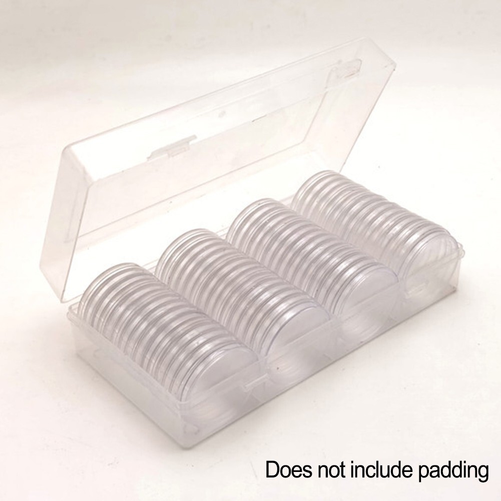 Coin Capsule Case Container Storage Box for 60pcs Coins in 40mm ...