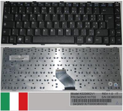Italian Qwerty Keyboard ASUS Z96 Z84JP K020662V1 04GNI51KIT00 Black | eBay