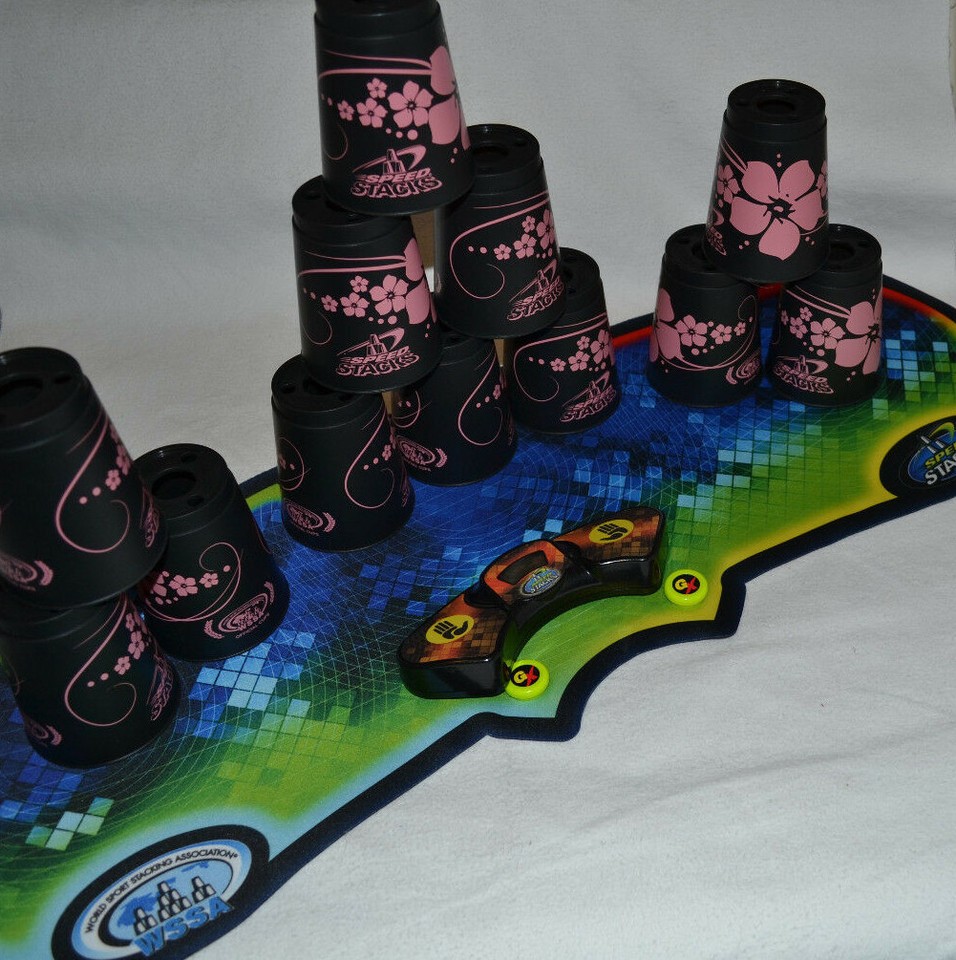 Speed Stacks Cups Competitor Sport Stacking Set Mat & Pro Timer 12 Cups ...