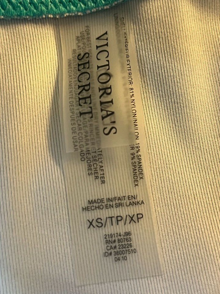 Victorias Secret The Skimpy String Aqua Swim Bikini Bottom XS S | eBay UK