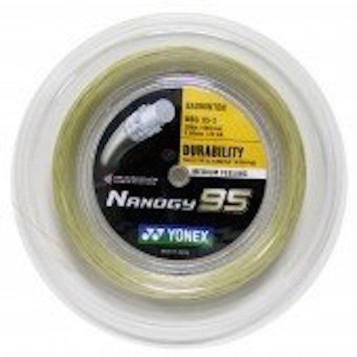 Yonex NBG95 Nanogy 95 Badminton String - 200m Reel - Gold 4930379391200 ...