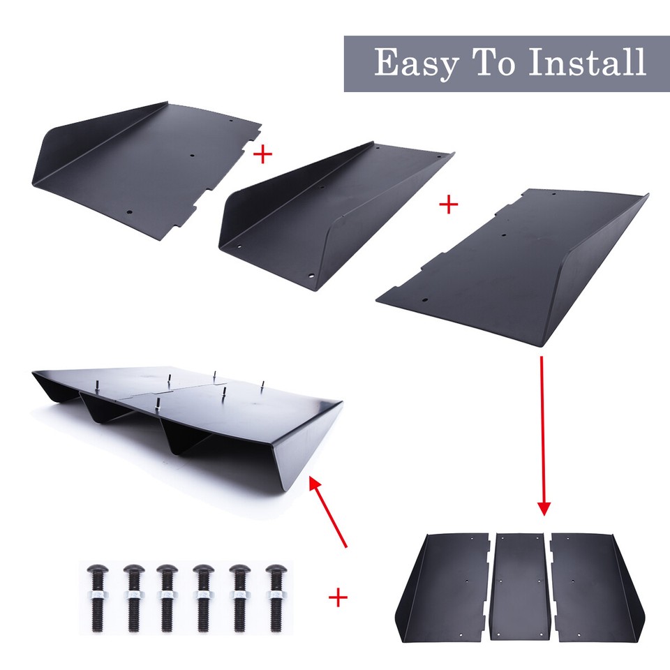 For Honda Civic Del Sol Acura Integra Matte Rear Bumper Diffuser ...