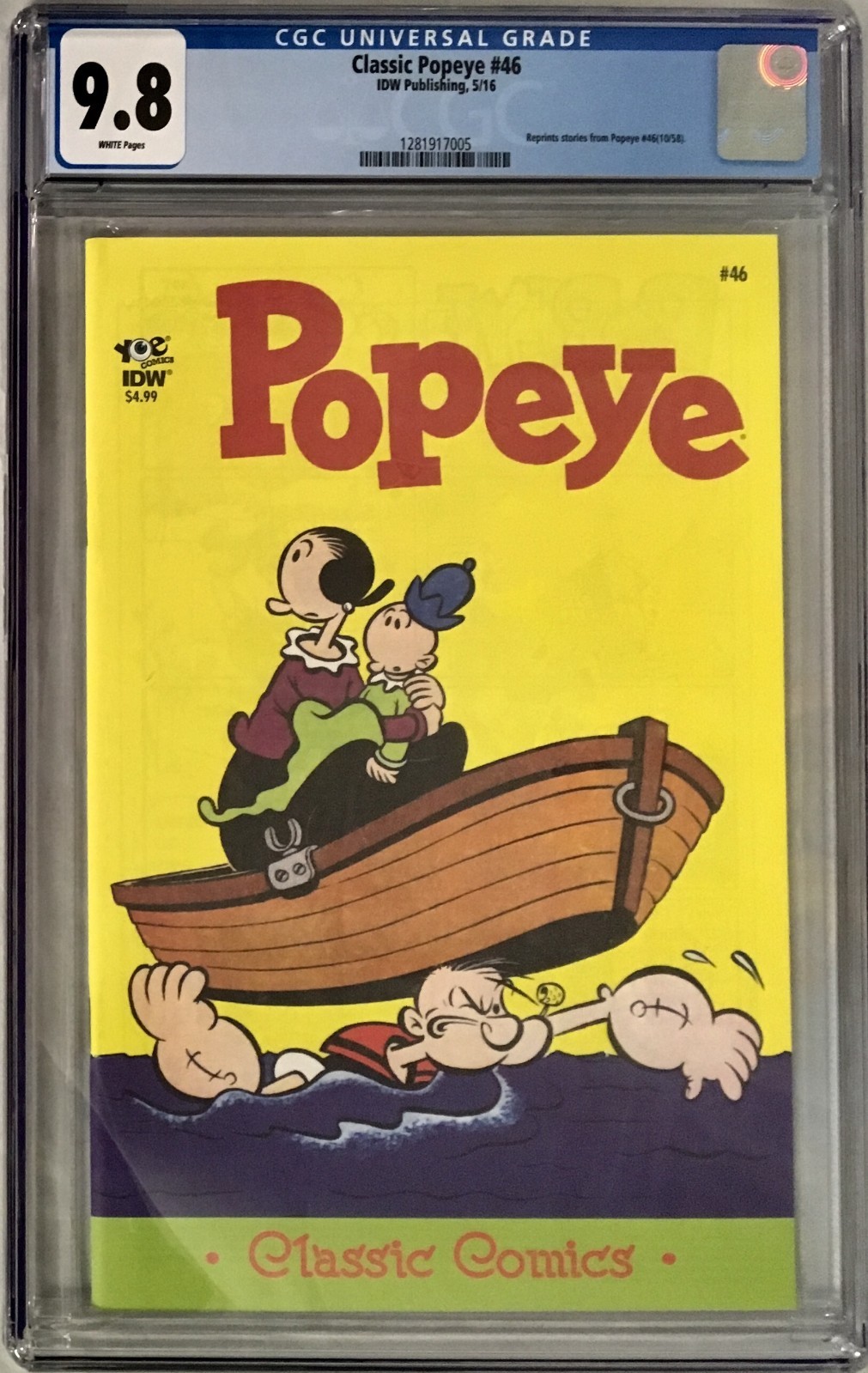Classic Comics: Popeye #46 CGC 9.8 Reprints Stories from Popeye #46 (10 ...