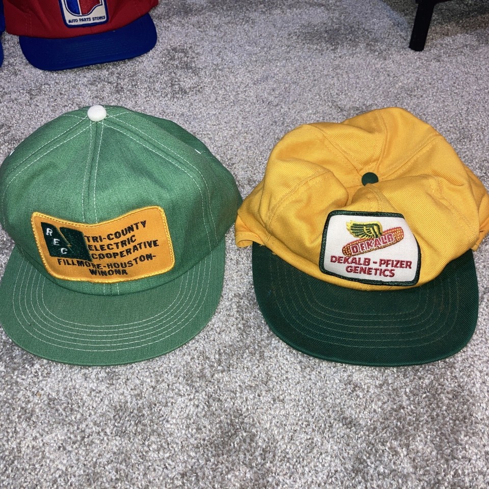 Vintage Lot Of 16 Patch Hats Trucker Hats Farm Hats | eBay