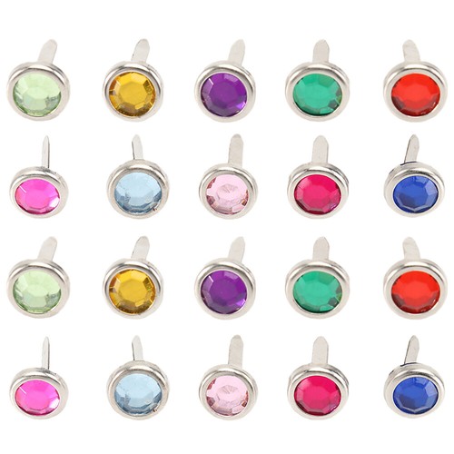 100pcs Colorful Round Paper Fasteners for Crafting Scrapbooking DIY | eBay