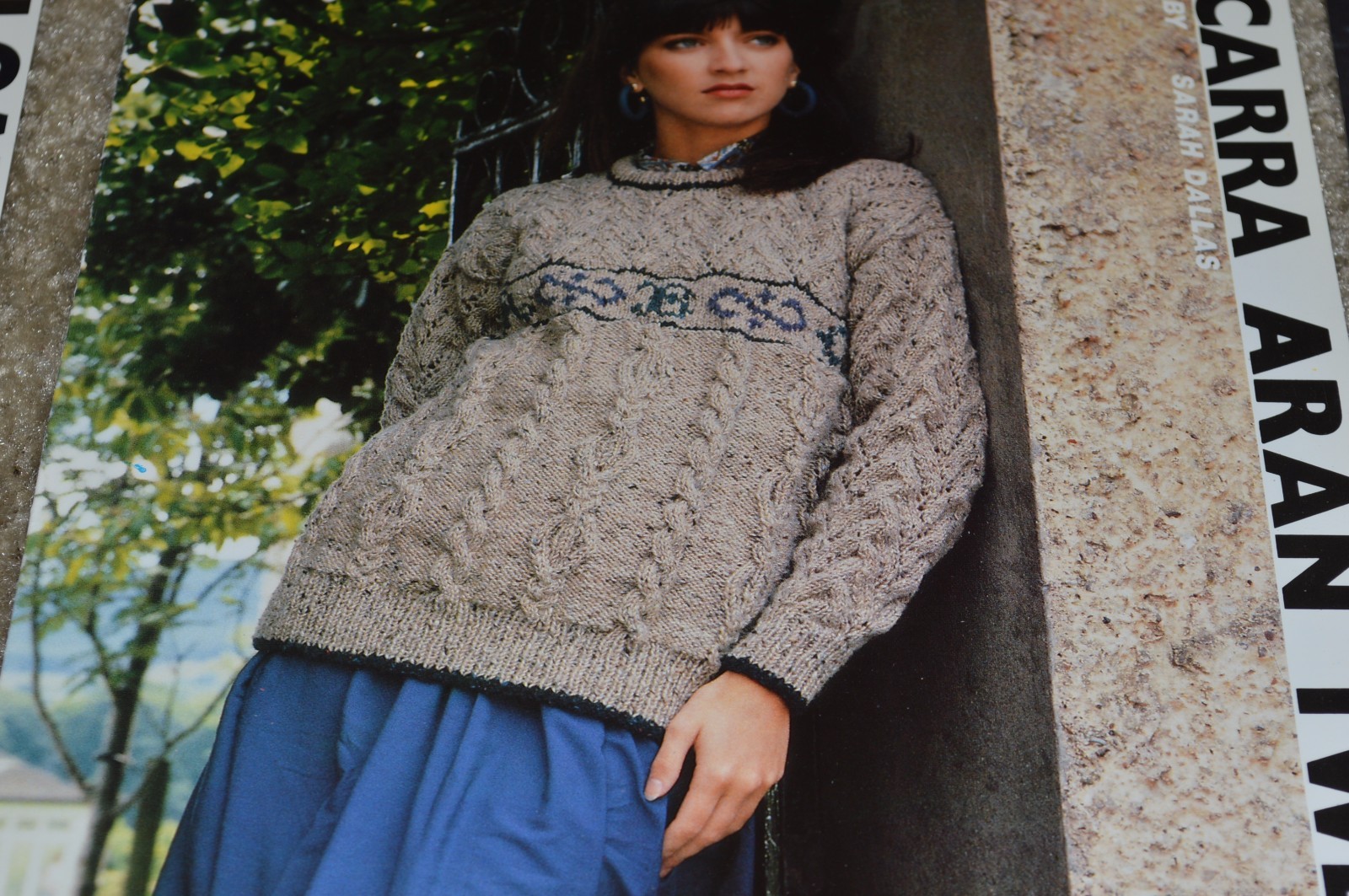 Kilcarra Aran Tweed Ladies Sweater knitting pattern #204 | eBay