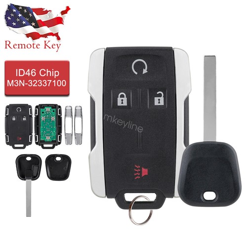 For 2015-2021 Chevrolet Colorado GMC Sierra Remote Fob + Transponder ...